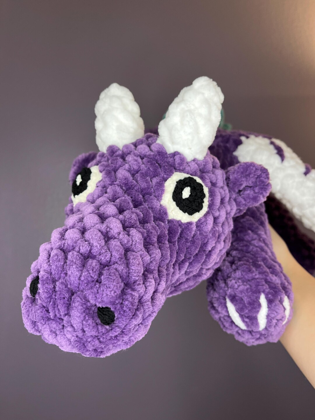 Jumbo Crochet Dragon - Etsy