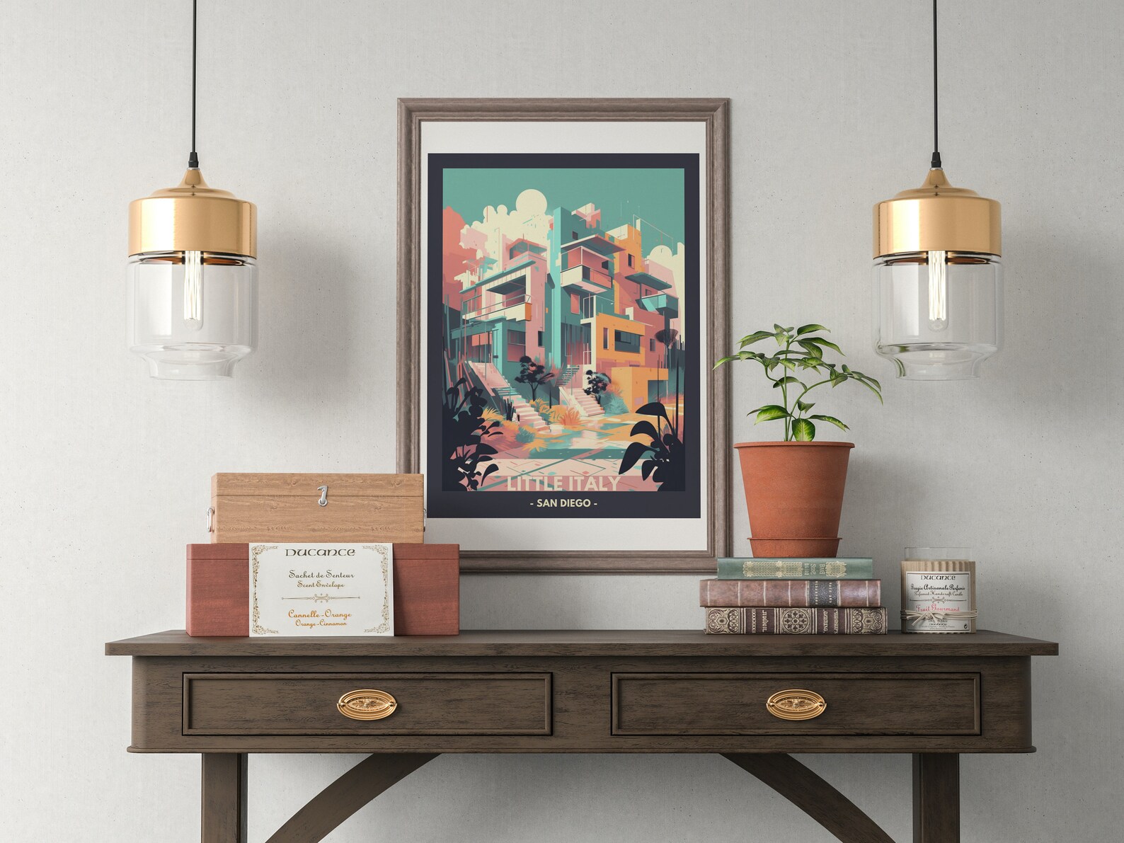 Little Italy Poster, San Diego Poster Art, Digital Poster Art ...
