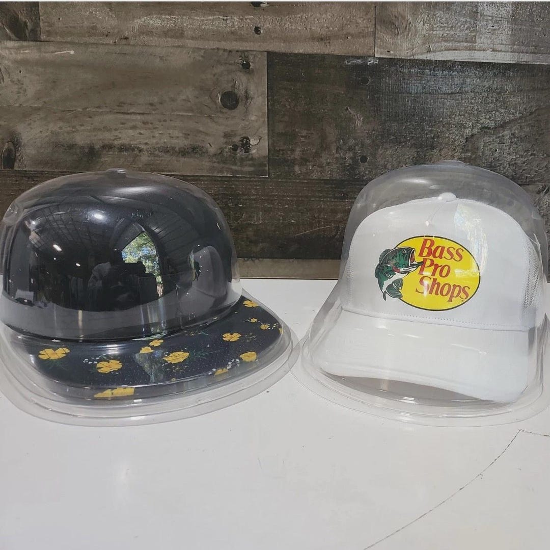 Plastic Hat Protector Display Travel Storage Case Baseball Cap Curve ...