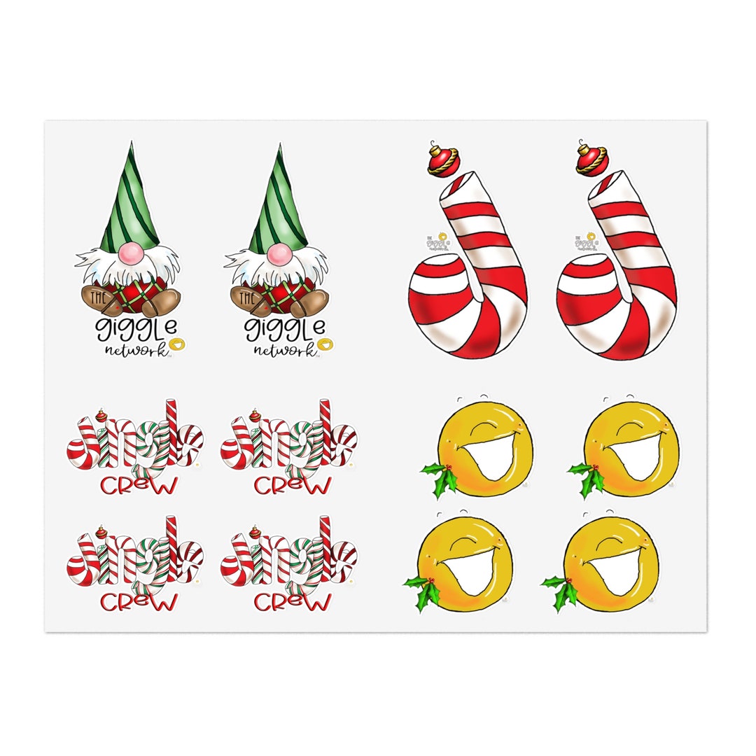 Christmas Giggle Sticker Sheets - Etsy