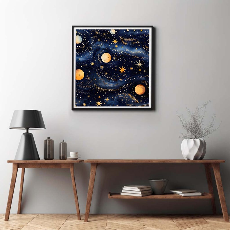Enchanting 22 Dreamy Night Sky Designs, Digital Backgrounds, 12 Inches ...