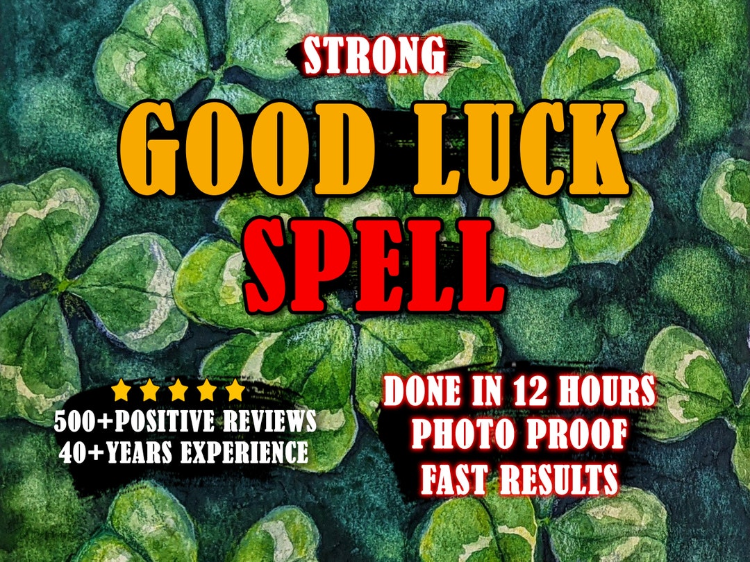 Powerful Good Luck Spell | Good Fortune | Success Spell | Same Day - Etsy