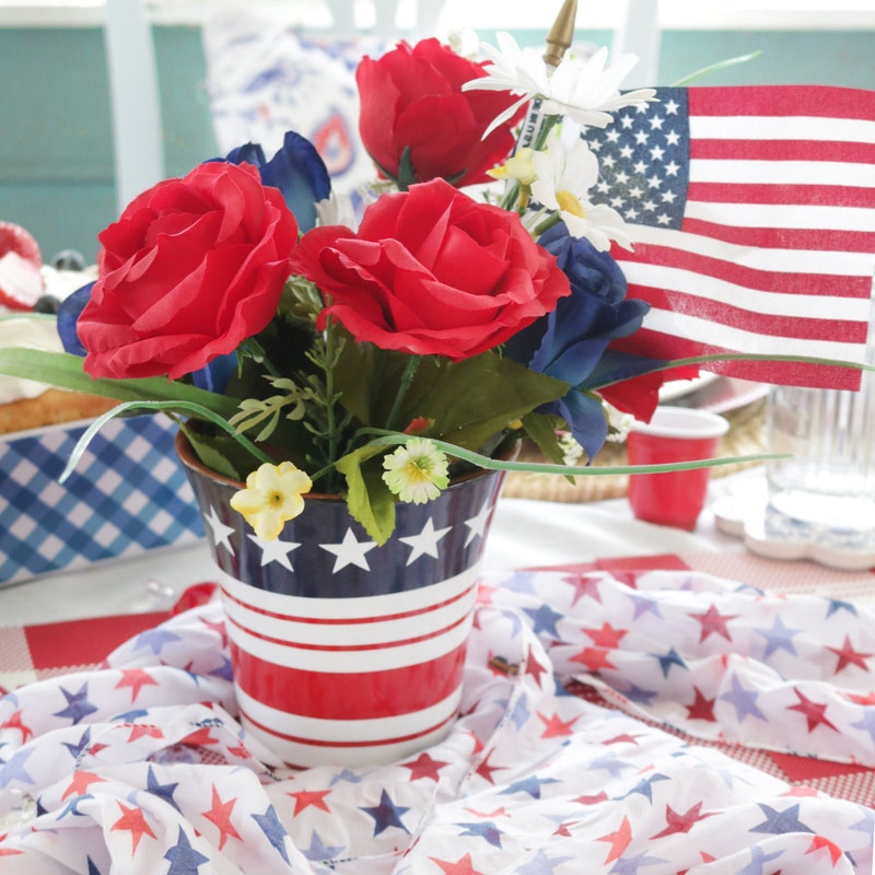 Patriotic Flowers - Etsy