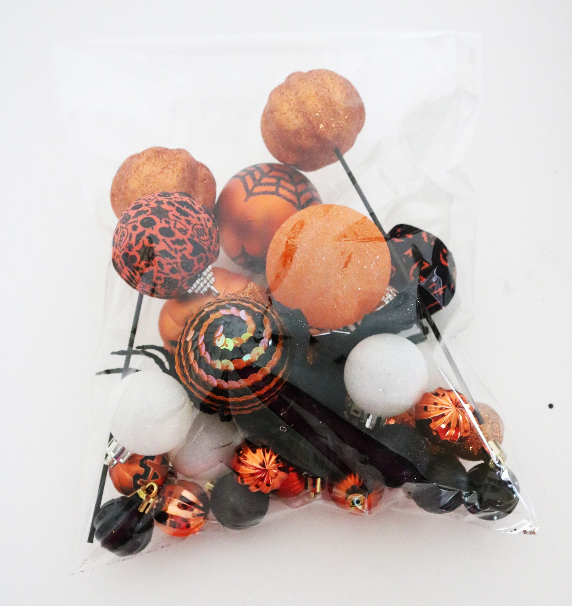 Halloween Mini Tree Halloween Decorated Tinsel Tree Lightup Halloween ...