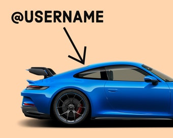 Instagram Decal, Instagram Car Decal, Window Decal, Instagram Business ...