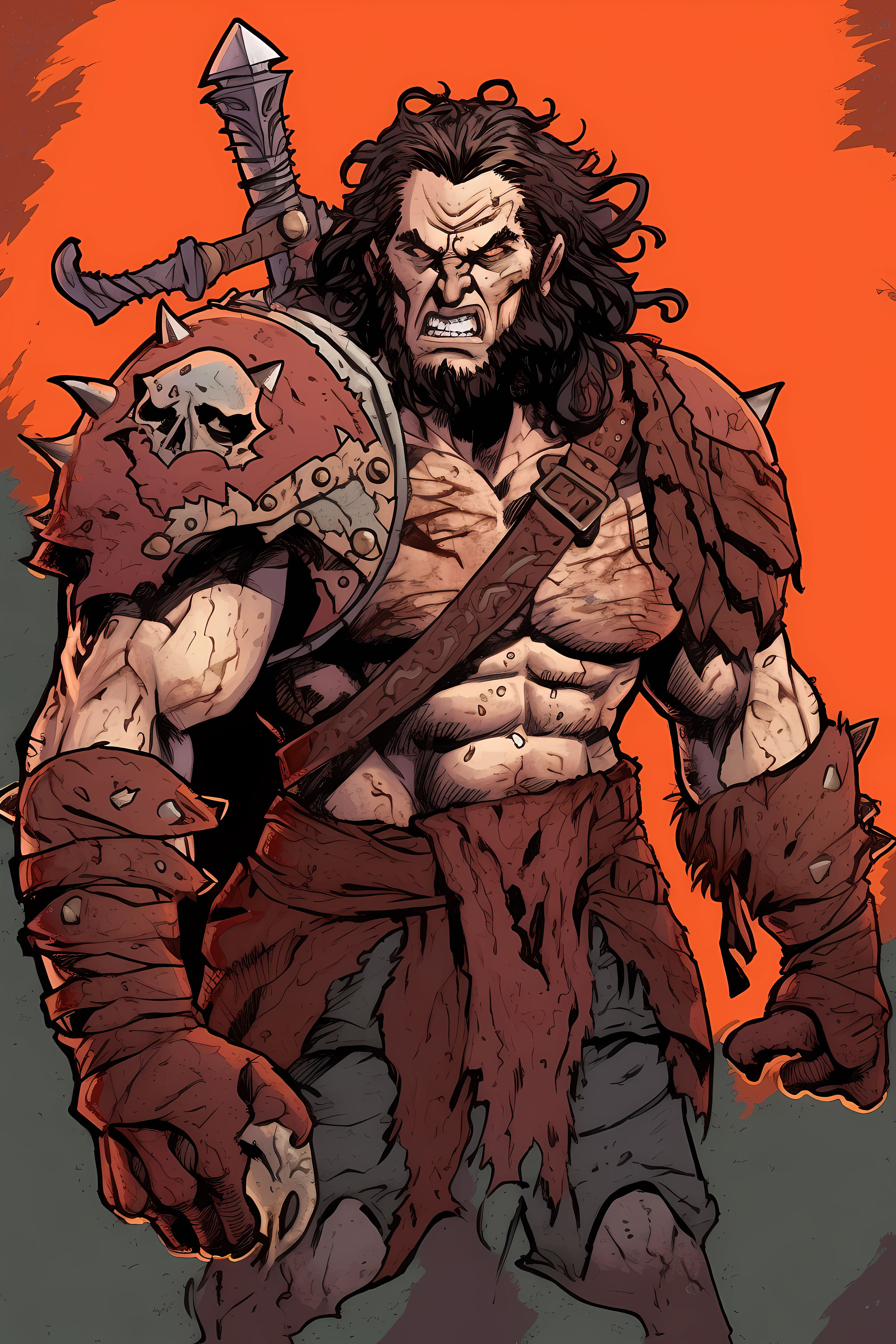 100+ Barbarian Character Art Portraits for Dungeons & Dragons and Other ...