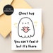 Ghost Hug Halloween Card, Funny Card for Halloween, Greeting Card ...