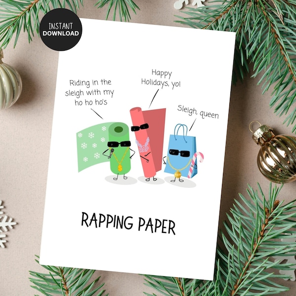 Pun Christmas Card - Etsy