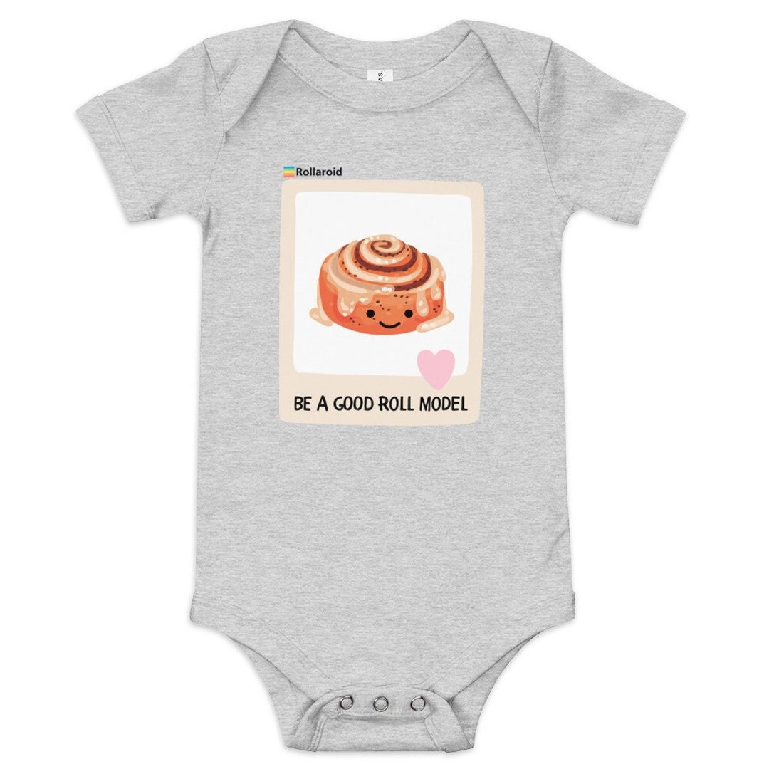 Roll Model Baby Onesie, Cinnamon Roll Bun Onesie, Funny Pun Baby Onesie ... Roll Model Baby Onesie, Cinnamon Roll Bun Onesie, Funny Pun Baby Onesie ...