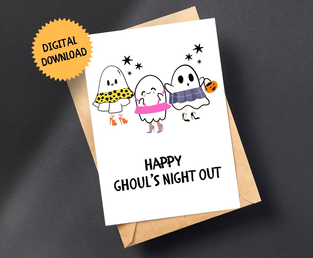 Funny Halloween Card, Printable Halloween Card, Halloween Card for ...