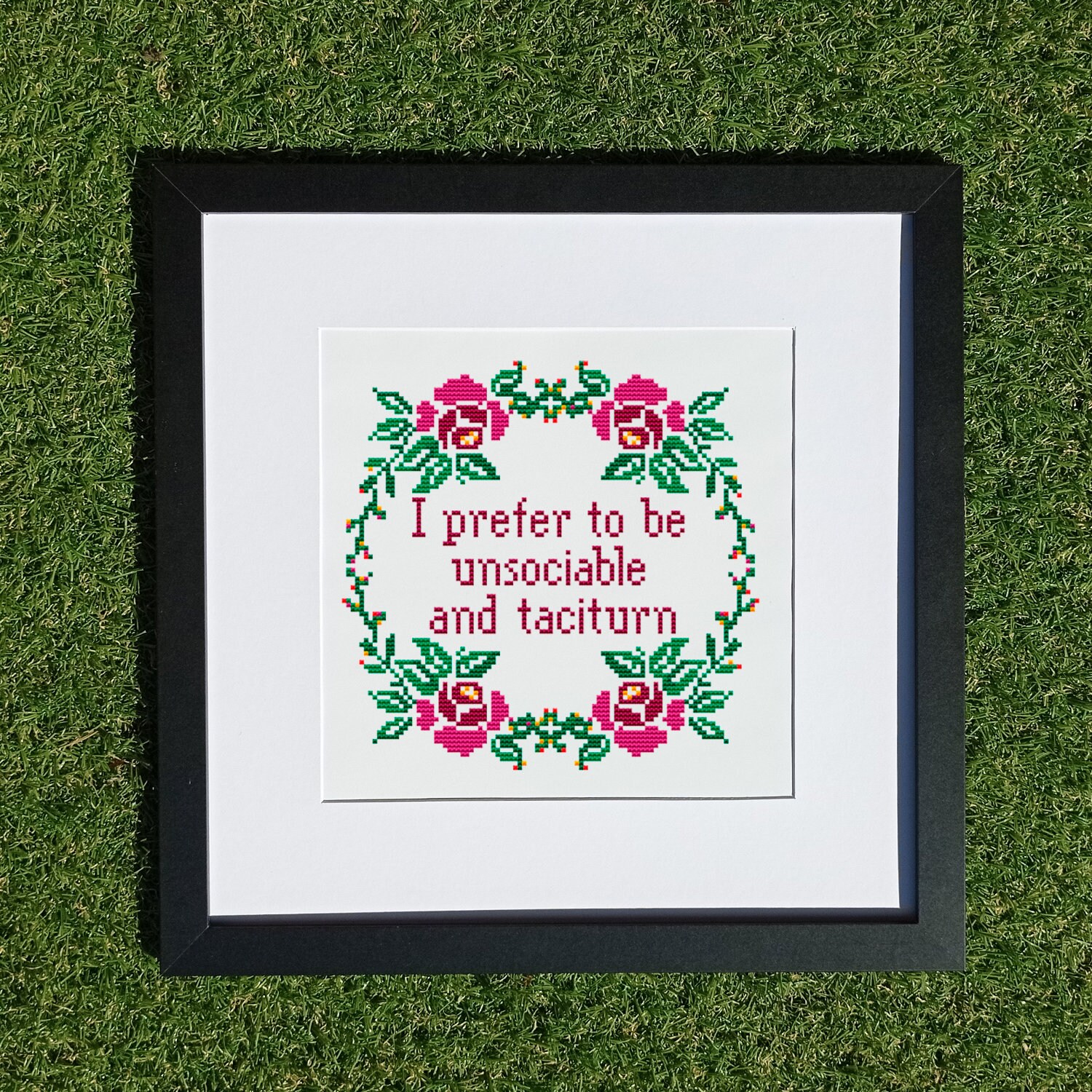 I Prefer to Be Unsociable and Taciturn. Darcy Quote. Framed Printed ...