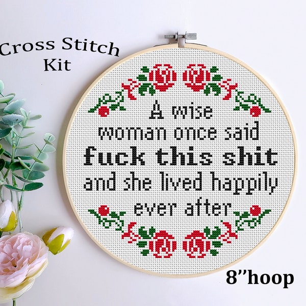 Rude Cross Stitch - Etsy