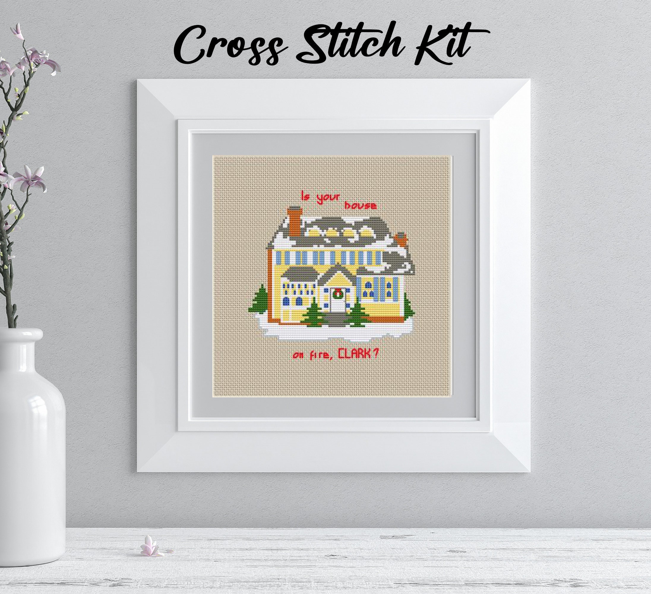 Is Your House on Fire Clark Cross Stitch Pattern. Griswold - Etsy