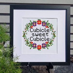Cubicle Sweet Cubicle. Canvas Printed Framed Design. Home Decor. Wall ...