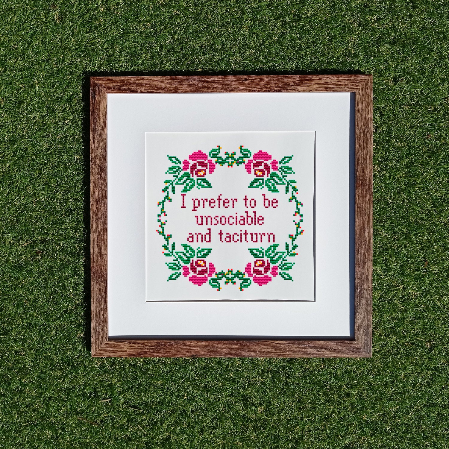 I Prefer to Be Unsociable and Taciturn. Darcy Quote. Framed Printed ...