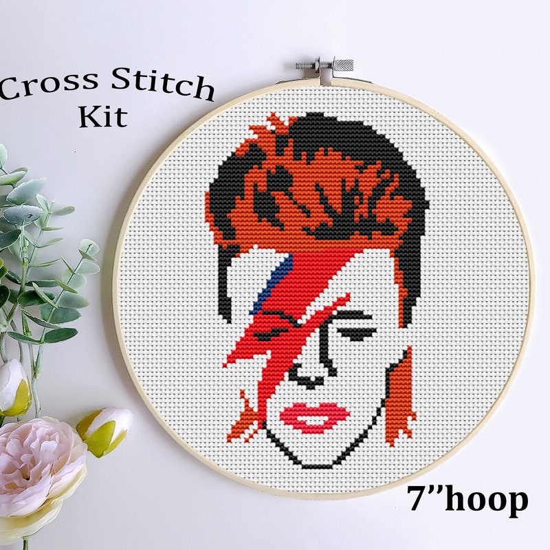Bowie Cross Stitch - Etsy
