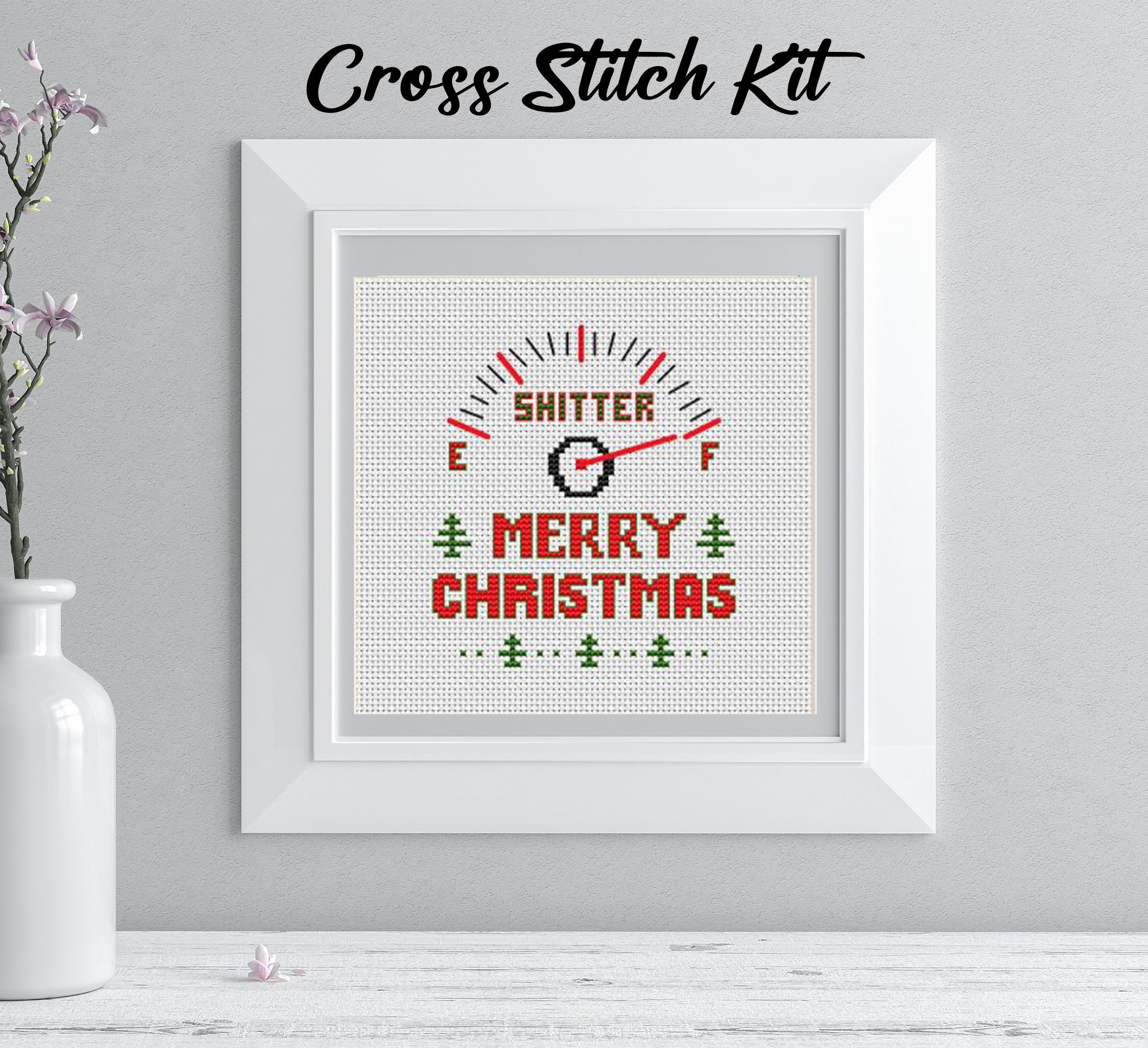 Shitter's Full Clark Cross Stitch Pattern. Merry - Etsy