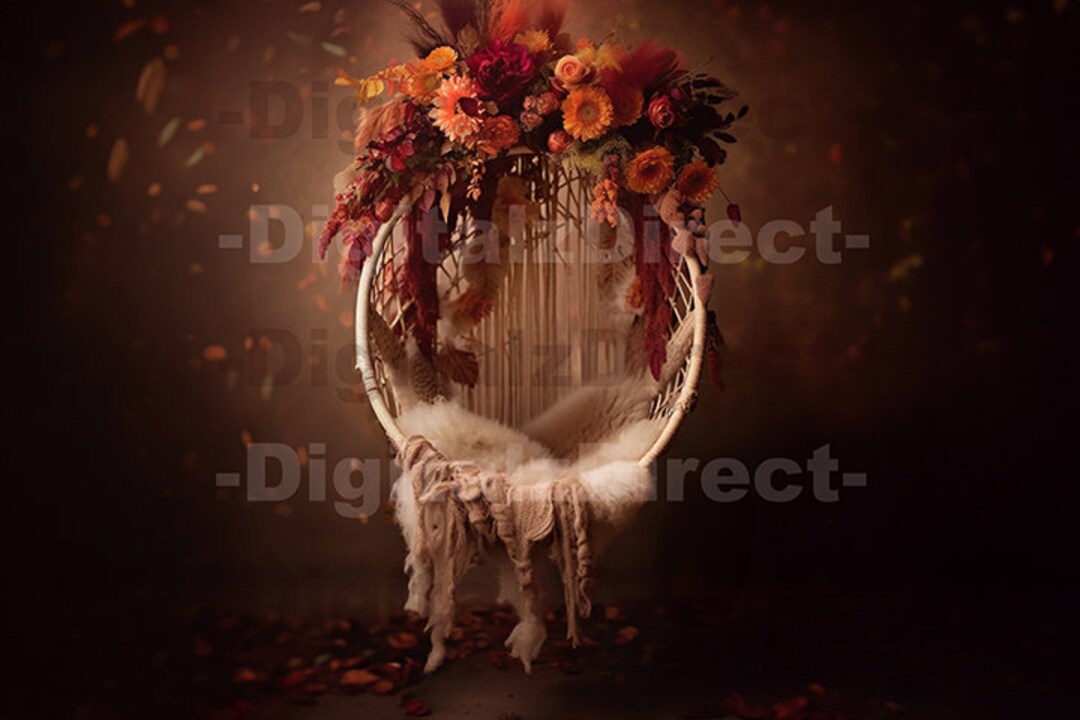 Newborn Autumn Fall Digital Backdrop, Newborn Digital Background ...