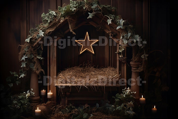 Empty Manger Background