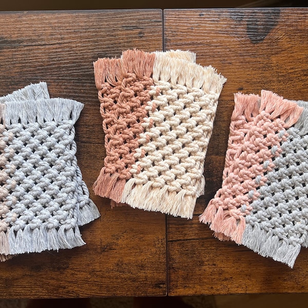 Macrame Coasters - Etsy