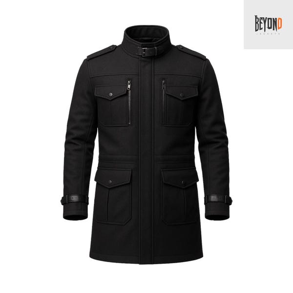 Tactical Coat Black - Etsy