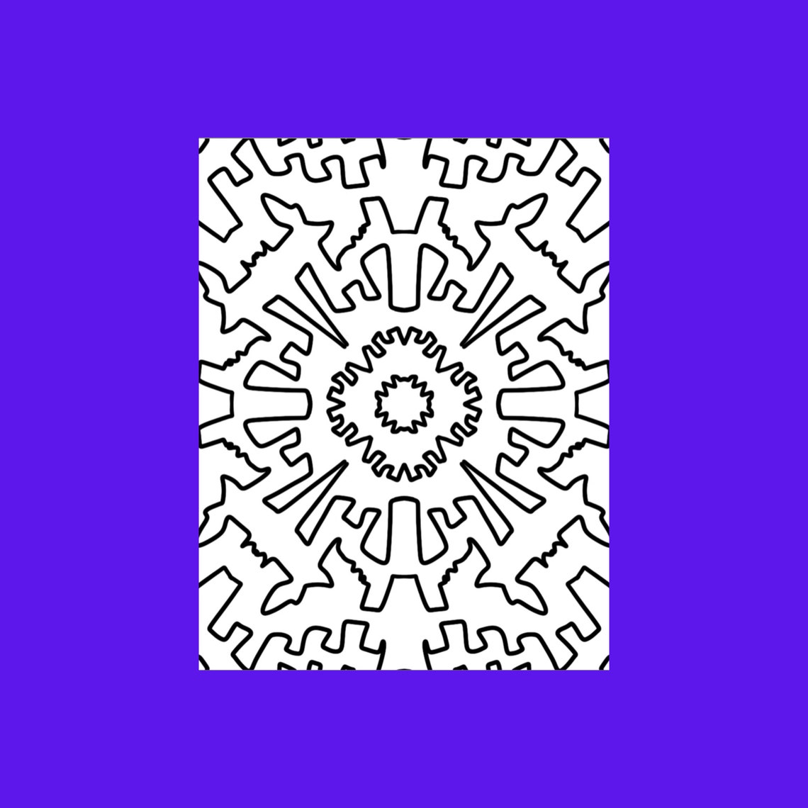 15 Symmetrical Coloring Pages for Kids Printable Coloring - Etsy