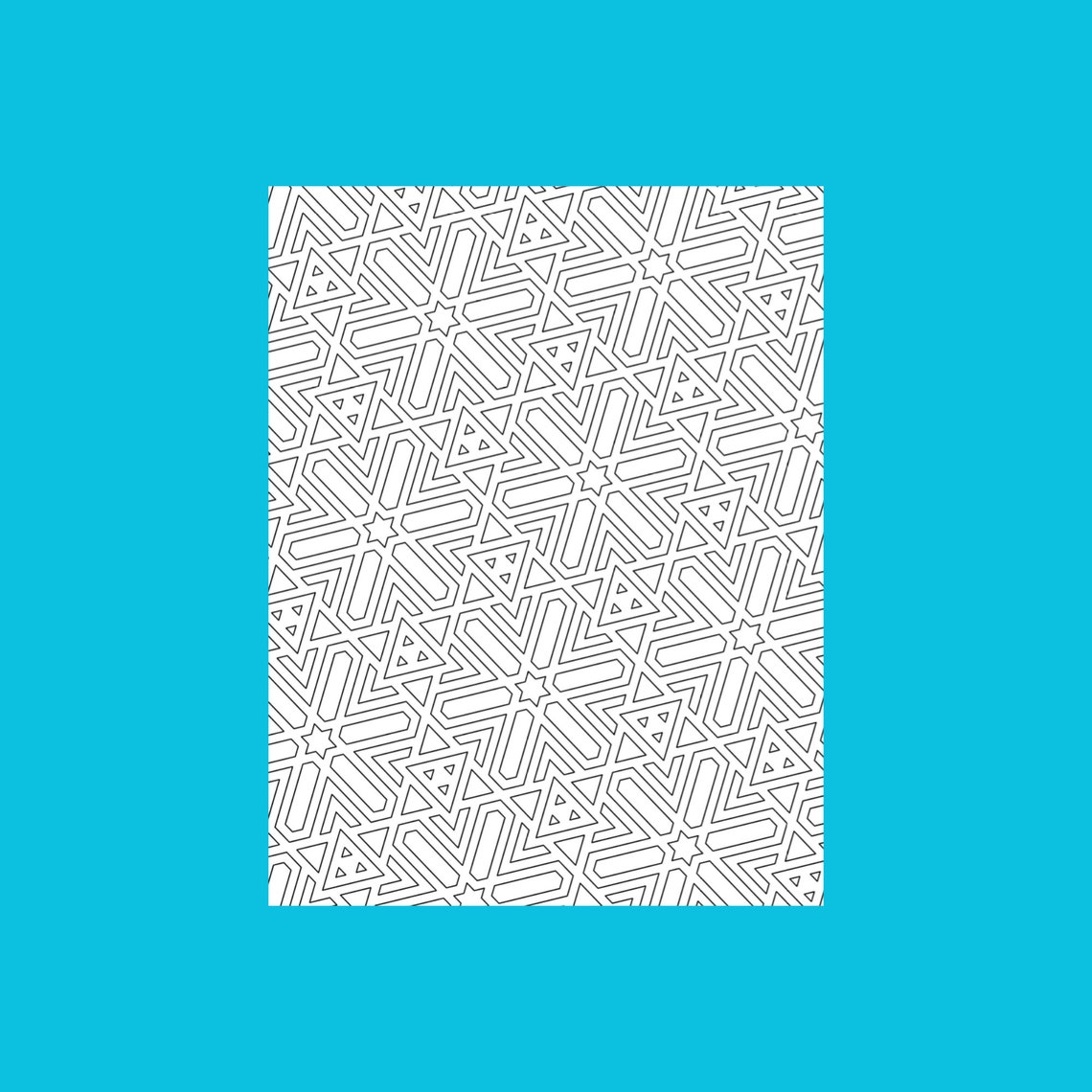10 Geometric Advanced Coloring Pages, Premium Printable Coloring Sheet ...
