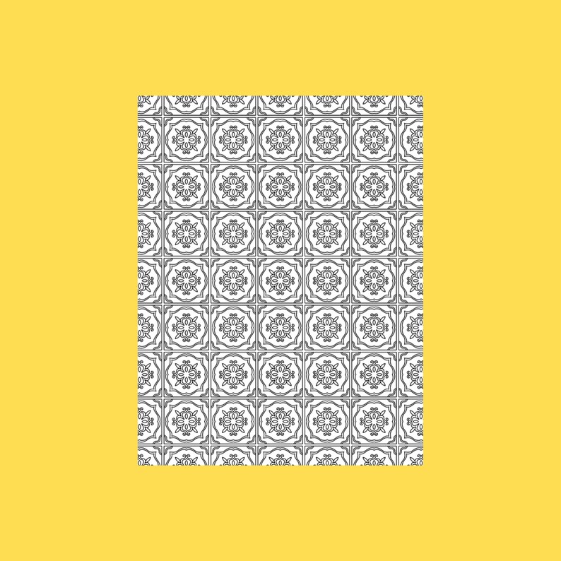10 Advanced Italian Tile Coloring Pages, Premium Printable Coloring ...