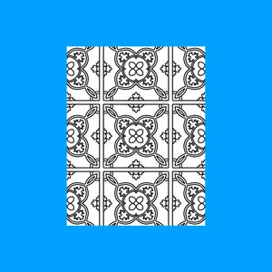 12 Mexican Tiles Coloring Pages for Kids, Premium Printable Coloring ...