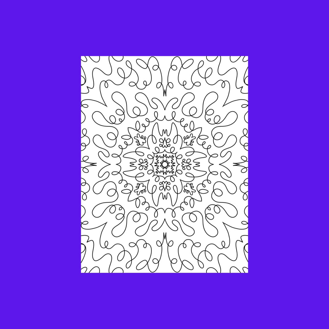 15 Symmetrical Intermediate Coloring Pages, Printable Coloring Sheet ...