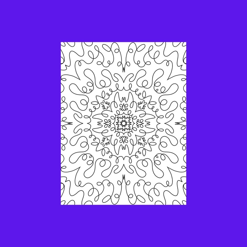 15 Symmetrical Intermediate Coloring Pages, Printable Coloring Sheet ...