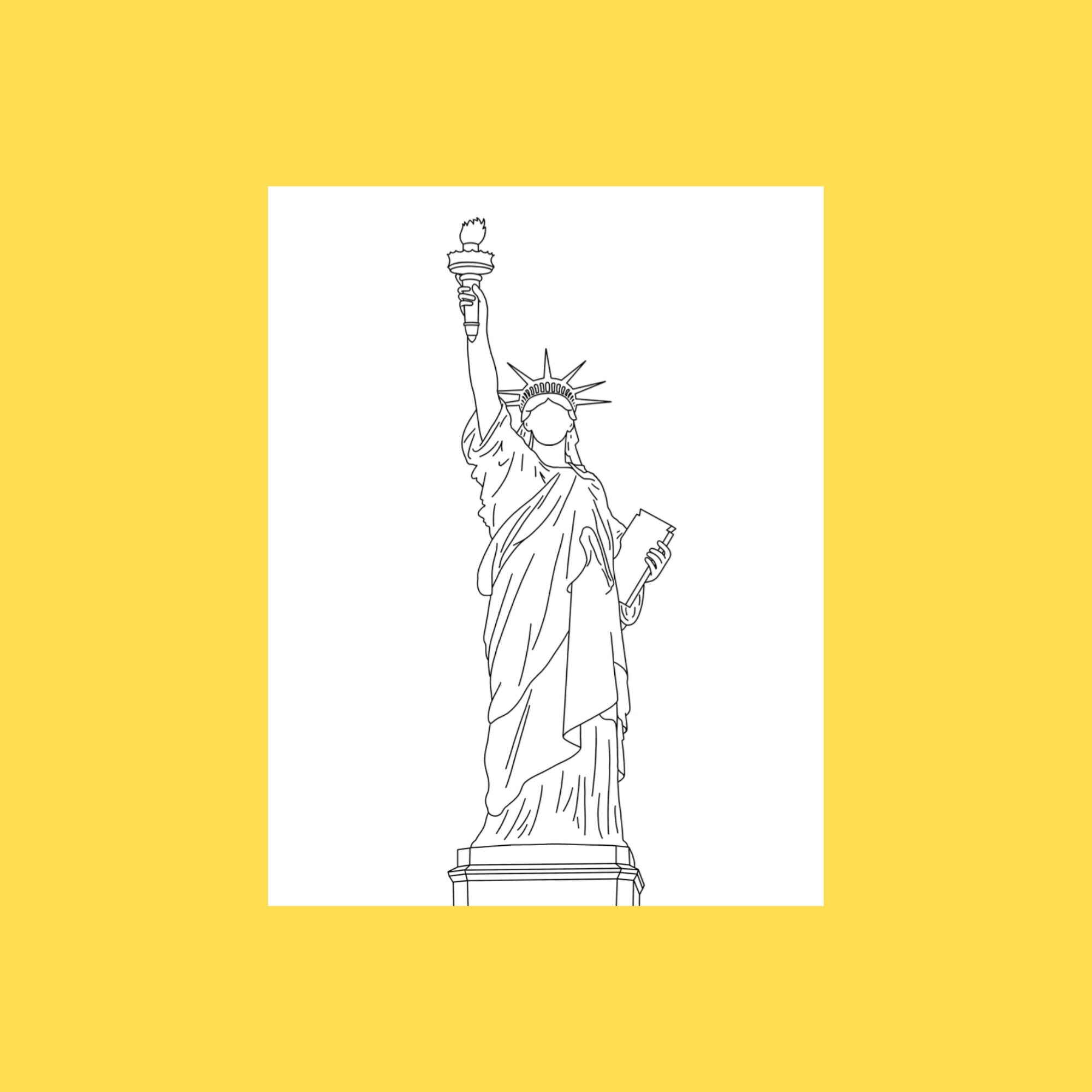 15 New York City Coloring Pages, NYC Icons & Landmarks Premium ...