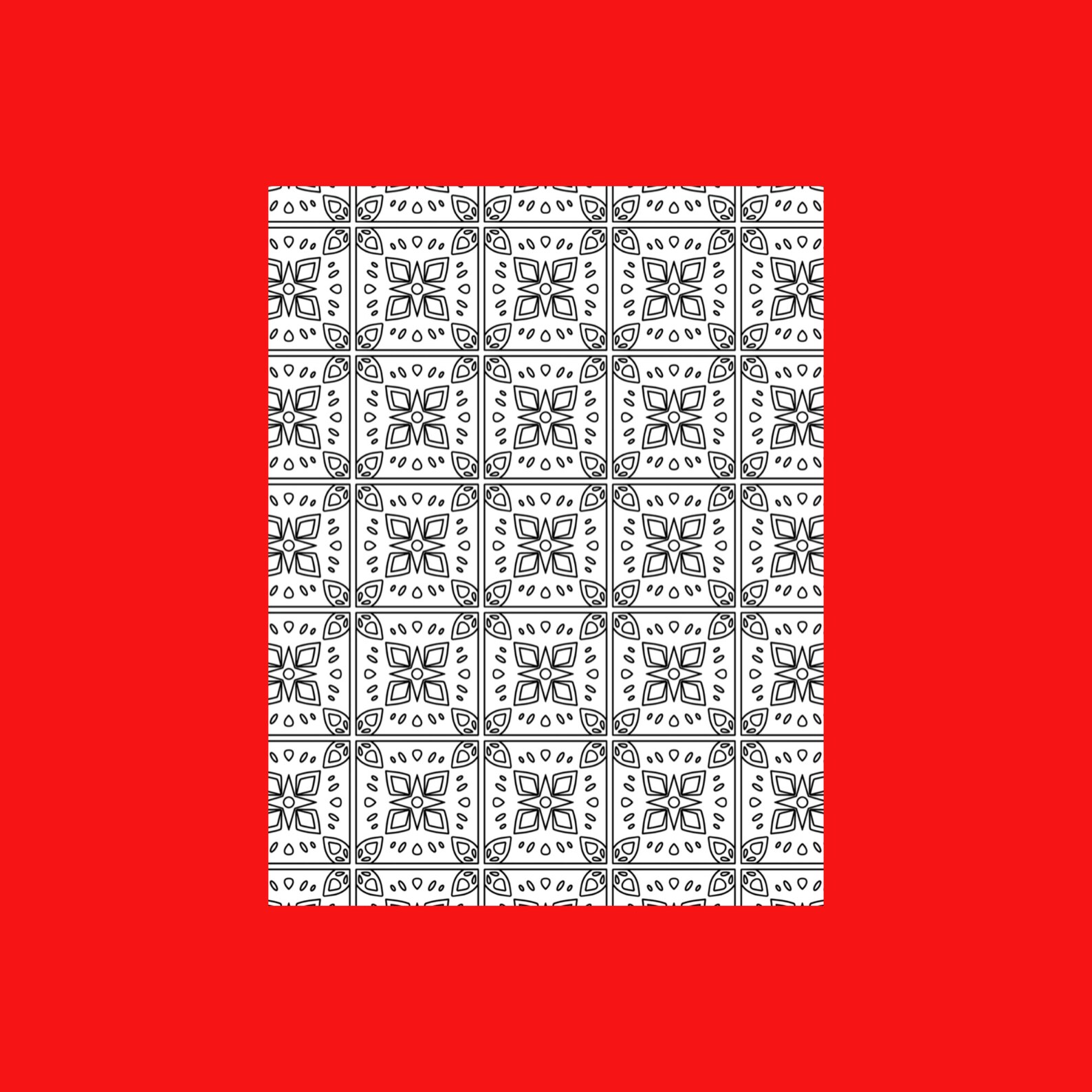 12 Mexican Tile Intermediate Coloring Pages, Premium Printable Coloring ...