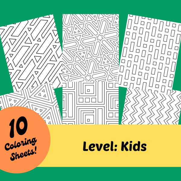 10 Italian Tile Coloring Pages for Kids, Premium Printable Coloring ...