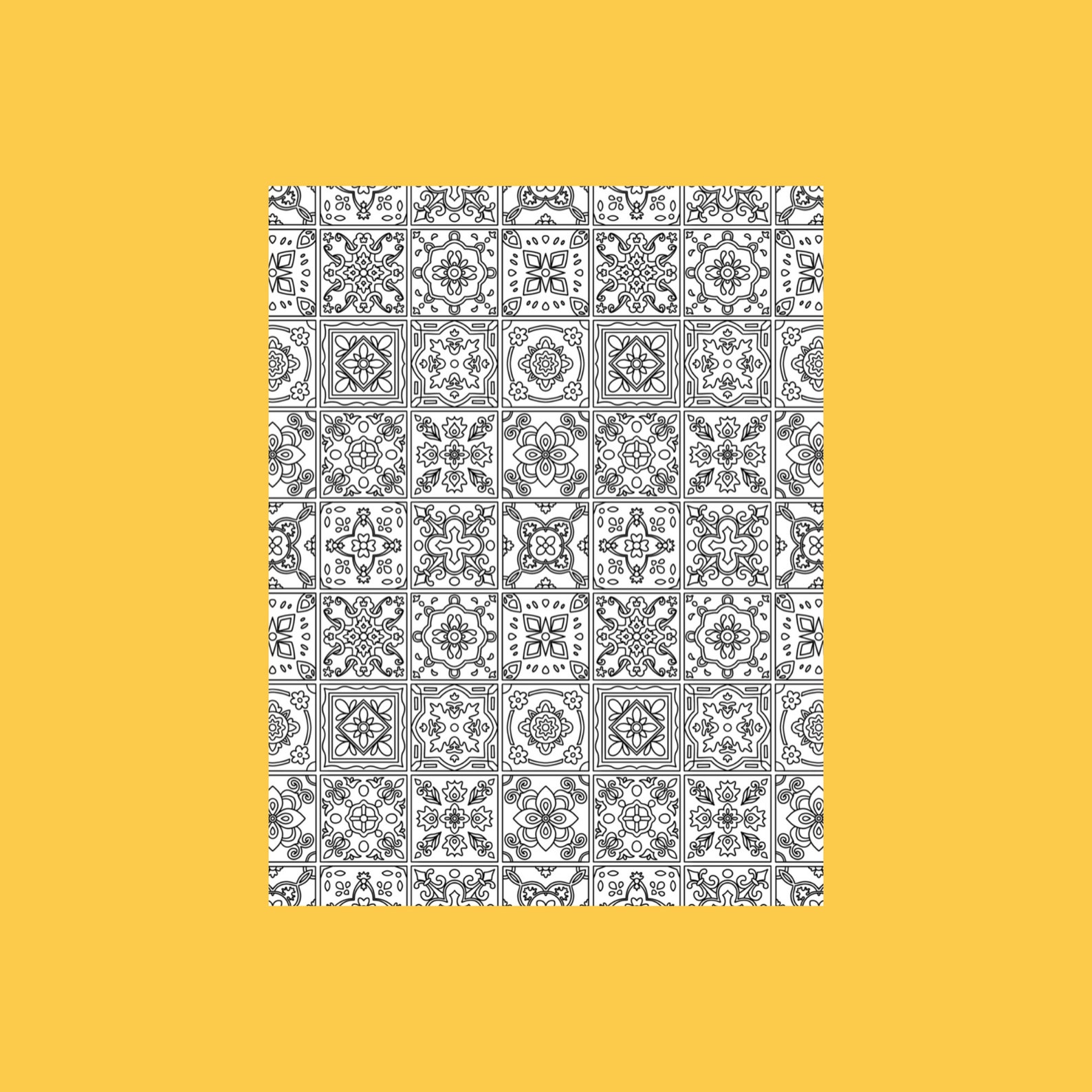 12 Mexican Tile Advanced Coloring Pages, Premium Printable Coloring ...