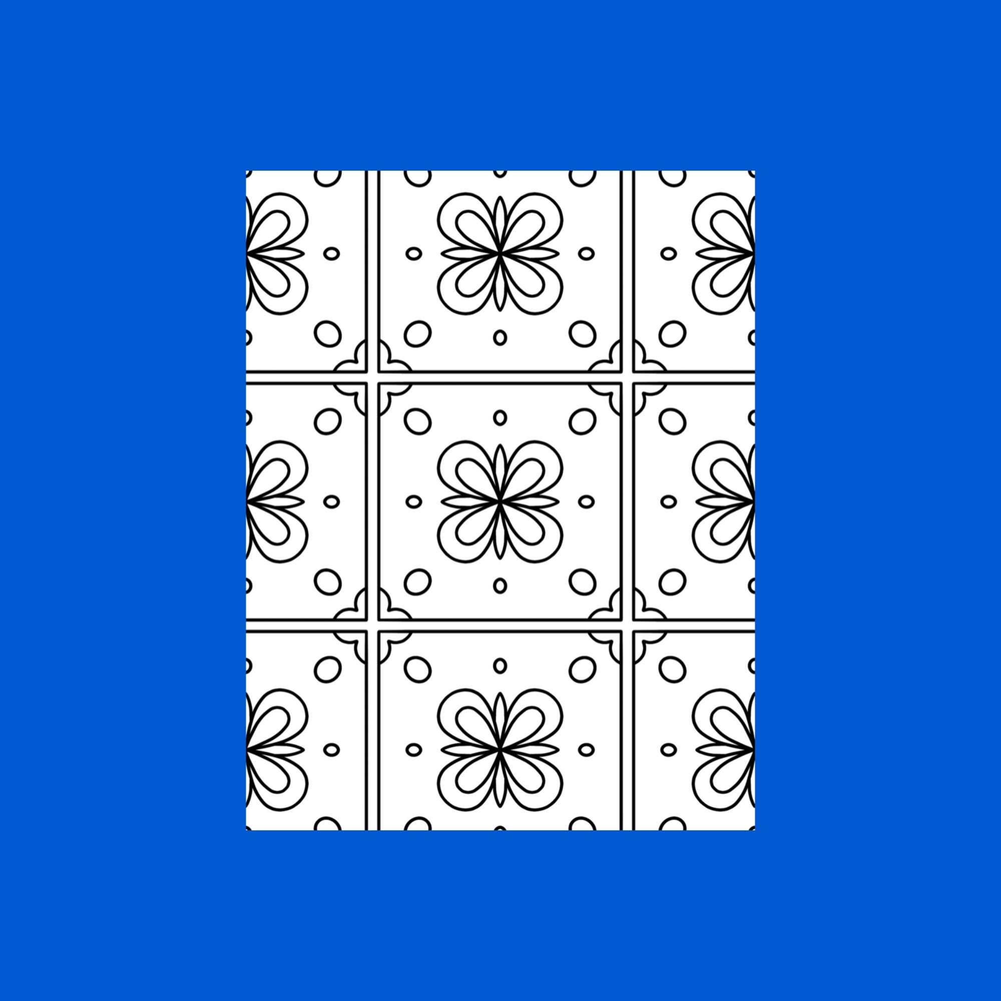 10 Italian Tile Coloring Pages for Kids, Premium Printable Coloring ...