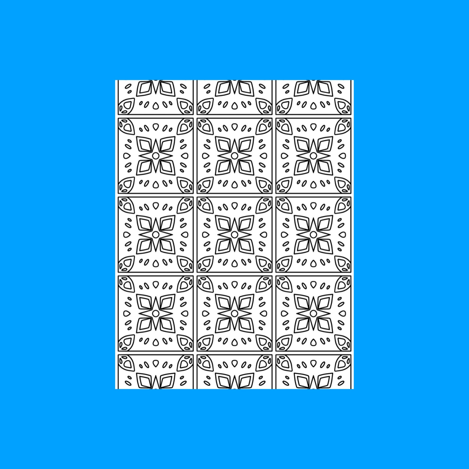 12 Mexican Tile Coloring Pages for Beginners, Premium Printable ...