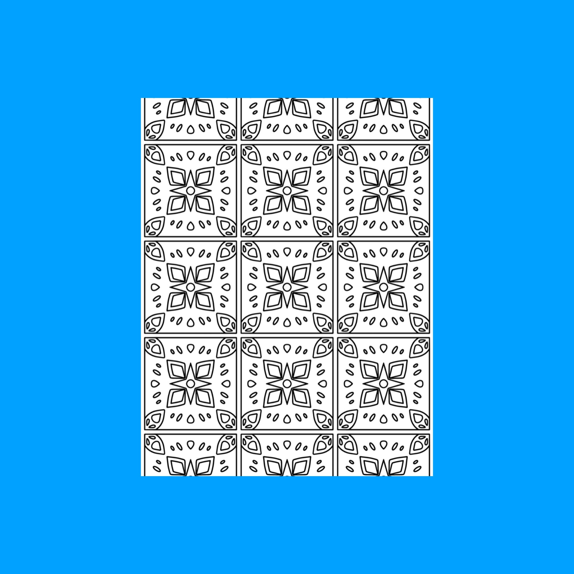 12 Mexican Tile Coloring Pages for Beginners, Premium Printable ...