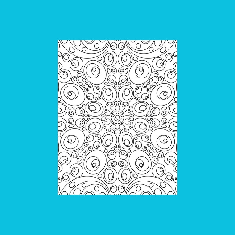 15 Symmetrical Intermediate Coloring Pages, Printable Coloring Sheet ...