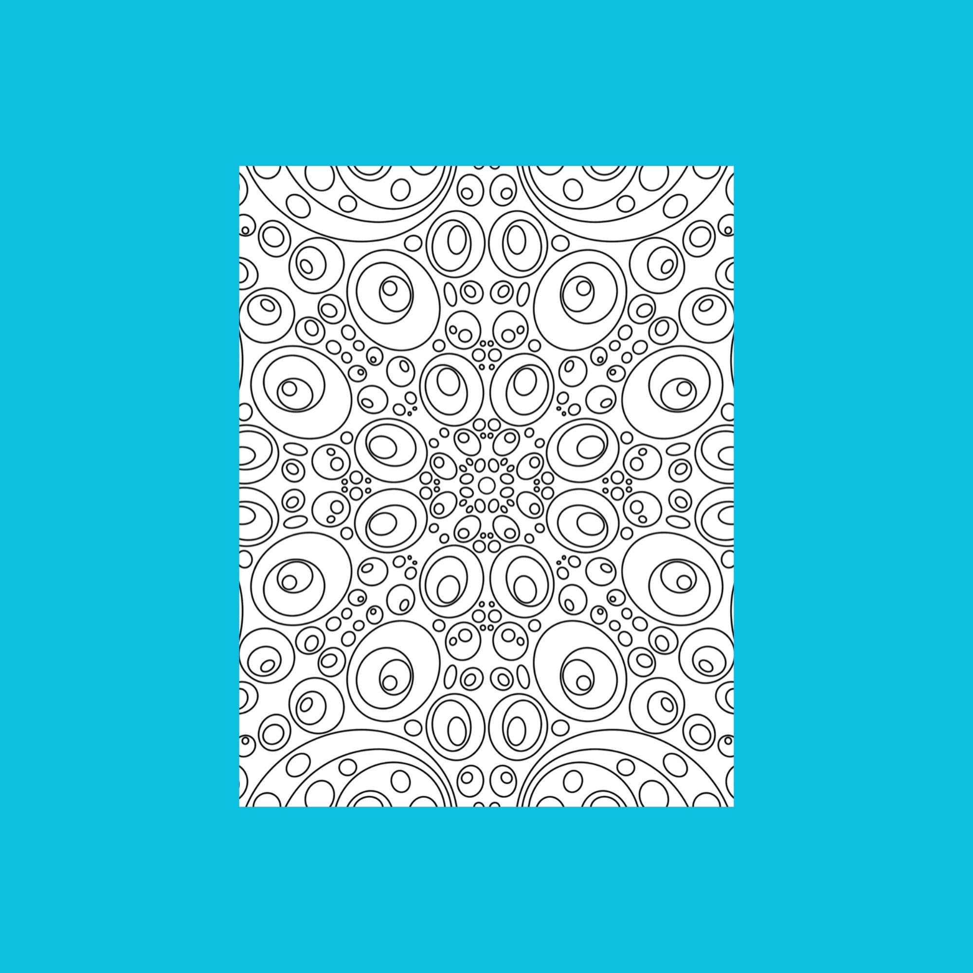 15 Symmetrical Intermediate Coloring Pages, Printable Coloring Sheet ...