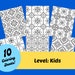 10 Italian Tile Coloring Pages for Kids, Premium Printable Coloring ...
