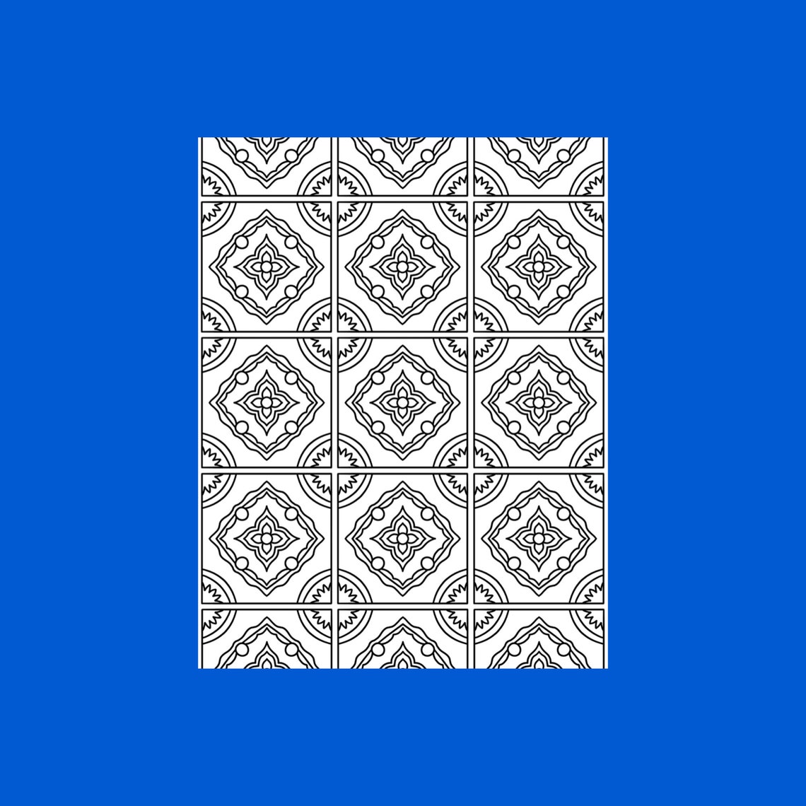 10 Italian Tile Coloring Pages for Beginners, Premium Printable ...