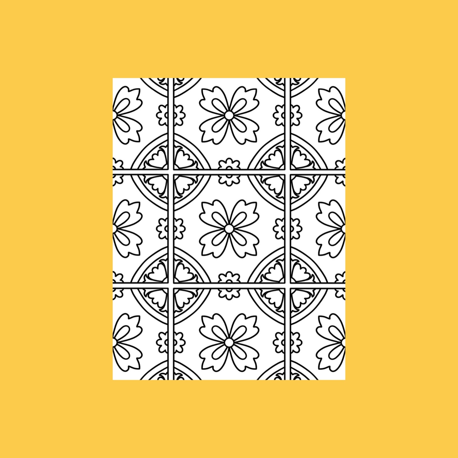 10 Italian Tile Coloring Pages for Kids, Premium Printable Coloring ...