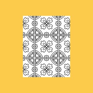 10 Italian Tile Coloring Pages for Kids, Premium Printable Coloring ...