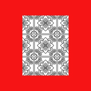 12 Mexican Tiles Coloring Pages for Kids, Premium Printable Coloring ...