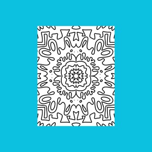 15 Symmetrical Coloring Pages for Kids, Printable Coloring Sheet Bundle ...