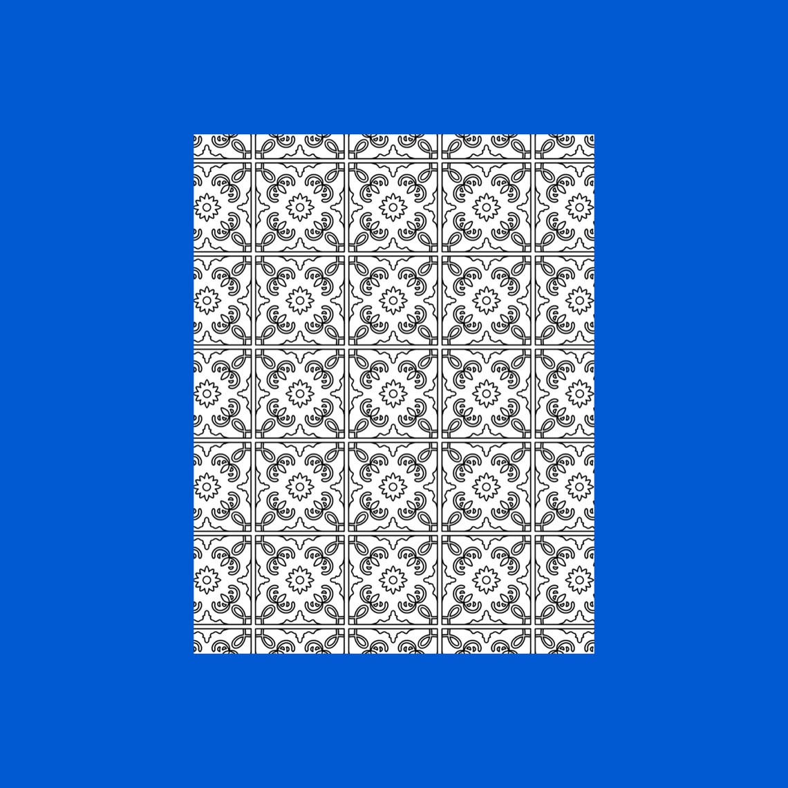 10 Intermediate Italian Tile Coloring Pages, Premium Printable Coloring ...