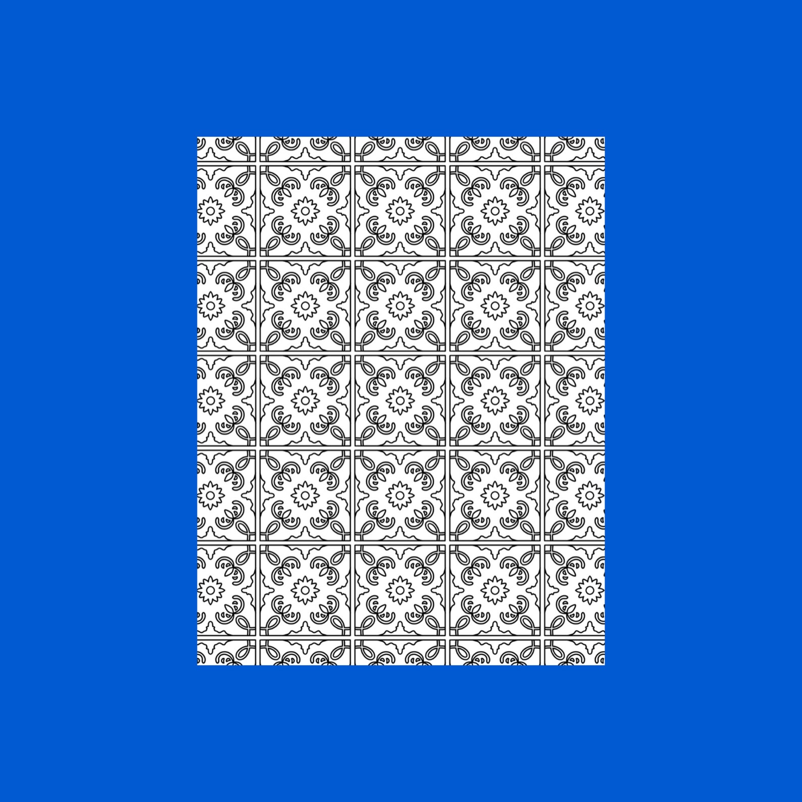 10 Intermediate Italian Tile Coloring Pages, Premium Printable Coloring ...