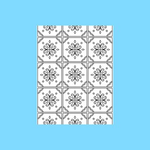 10 Italian Tile Coloring Pages for Beginners, Premium Printable ...