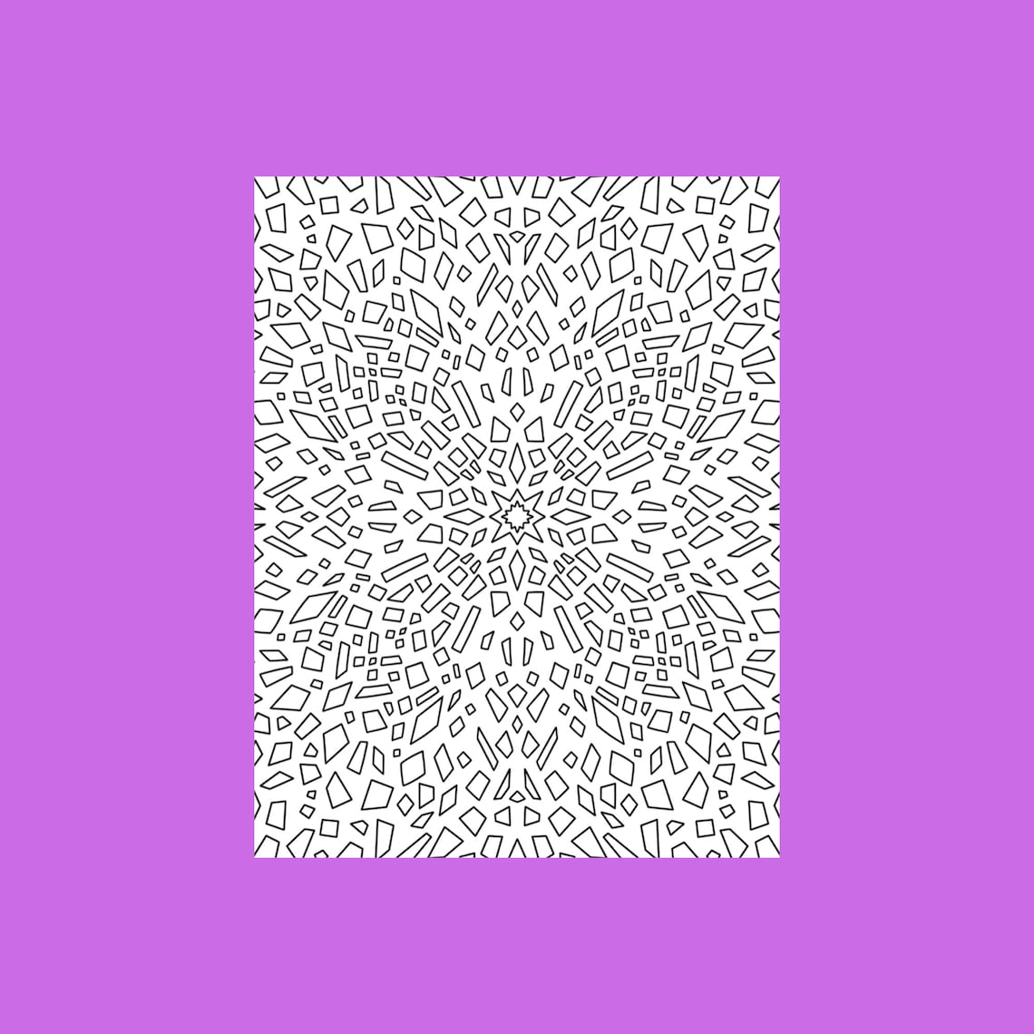 15 Symmetrical Intermediate Coloring Pages, Printable Coloring Sheet ...